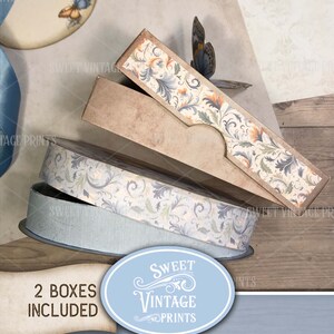 Printable Boxes Butterflies | Vintage Butterfly Gift Box Set | DIY ...