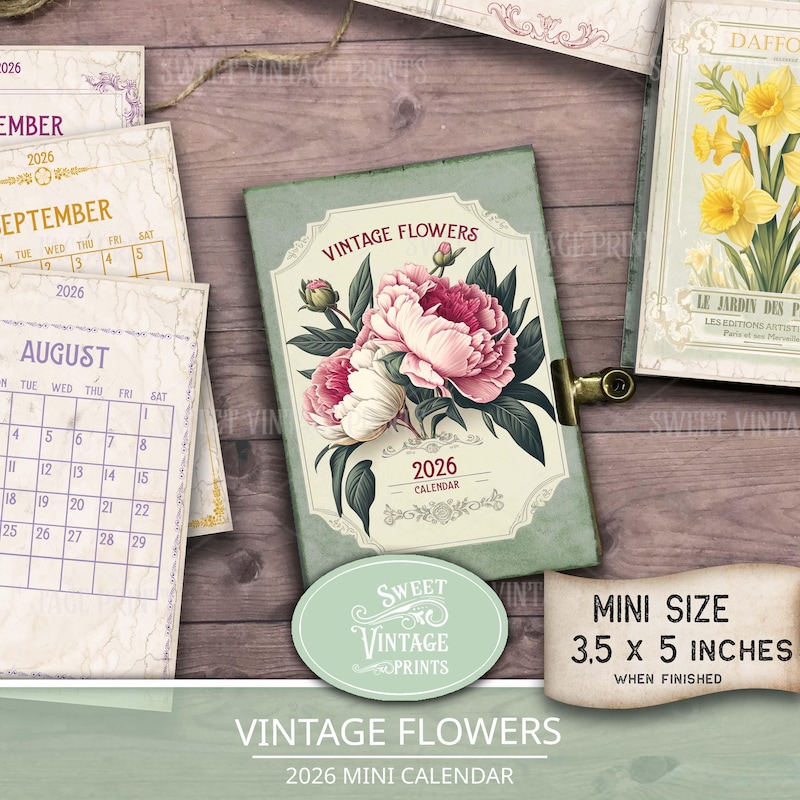 Mini 2026 Calendars - Etsy