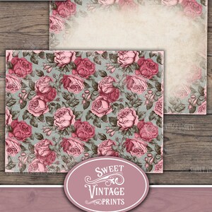 Junk Journal Tea Party, Vintage Tea Party Digital Paper Pack, Tea Time ...