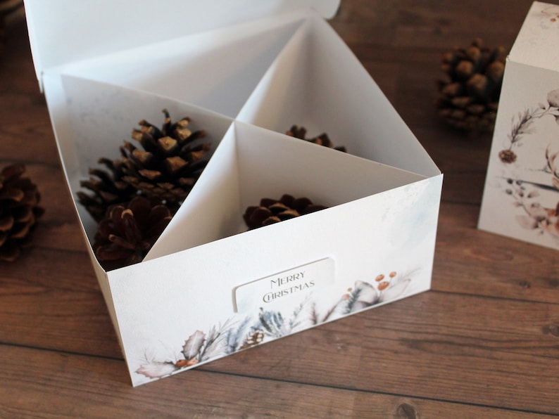 Christmas Gift Box, A Winter's Tale, Set of 2 Sizes, Secret Santa ...