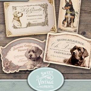 Dog Lover's Journal Ephemera Pack, Dog Junk Journal Kit, Dog Journal ...