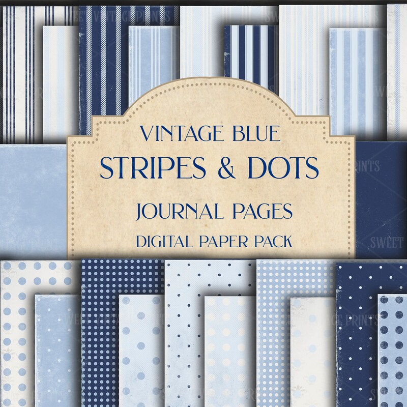 Vintage Digital Paper - Etsy