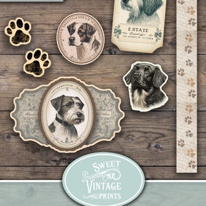 The Dog Lover's Junk Journal BUNDLE, Dog Junk Journal Kit, Doggy Junk ...