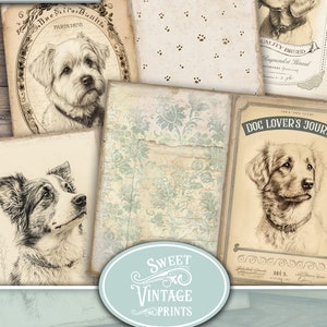 The Dog Lover's Junk Journal BUNDLE, Dog Junk Journal Kit, Doggy Junk ...