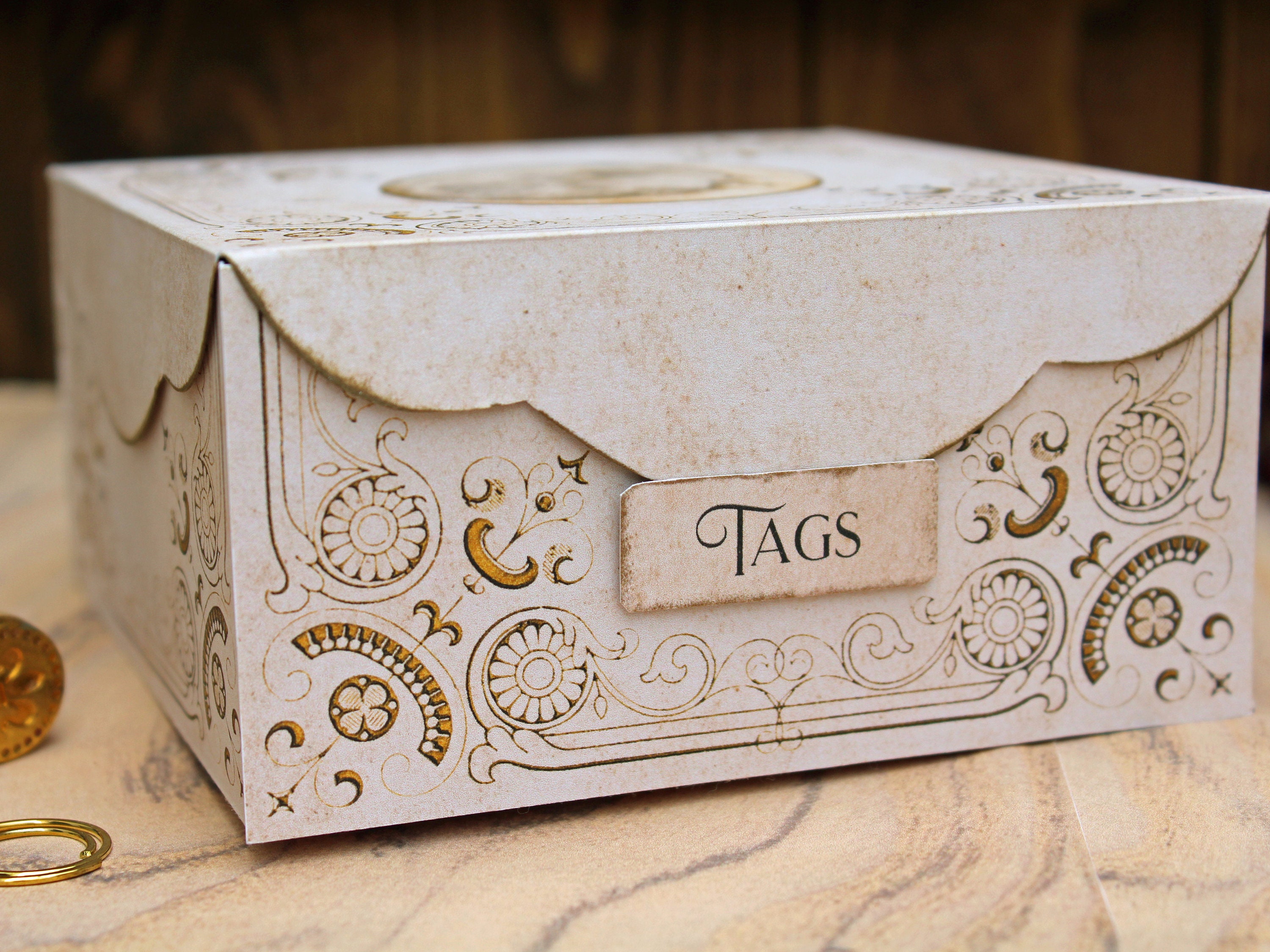 Vintage Celestial Box Moon Set of 2 Sizes Printable Junk - Etsy