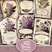 Vintage Lilac Ephemera Tags, Lilac Labels, Lilac Junk Journal, Lilac ...