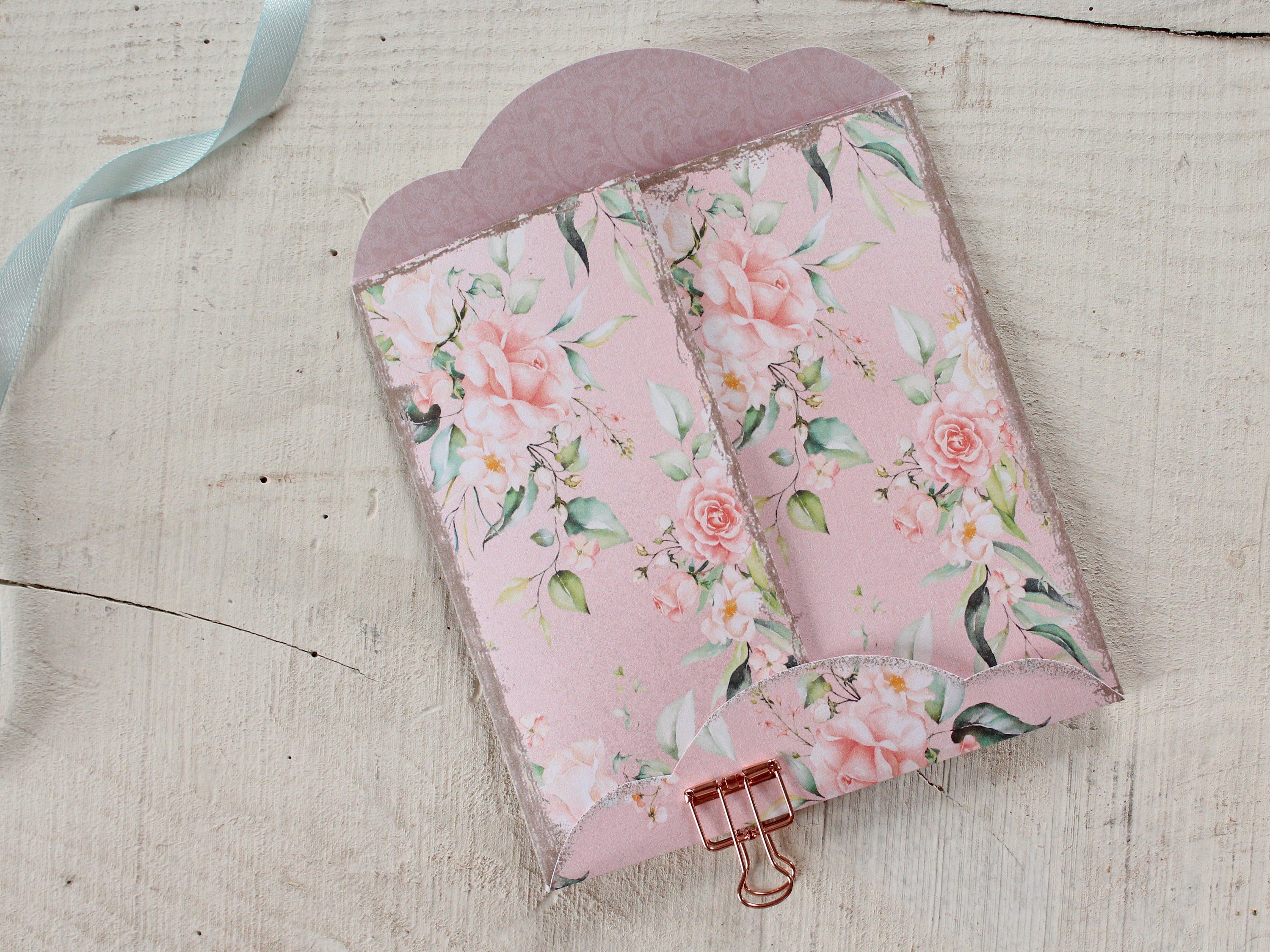 Vintage Rose Folio Shabby Rose Folder Loaded Envelope Roses - Etsy