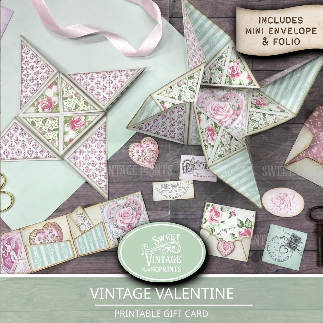 Printable Valentine Interactive Gift Card | V-day Mini Folio ...