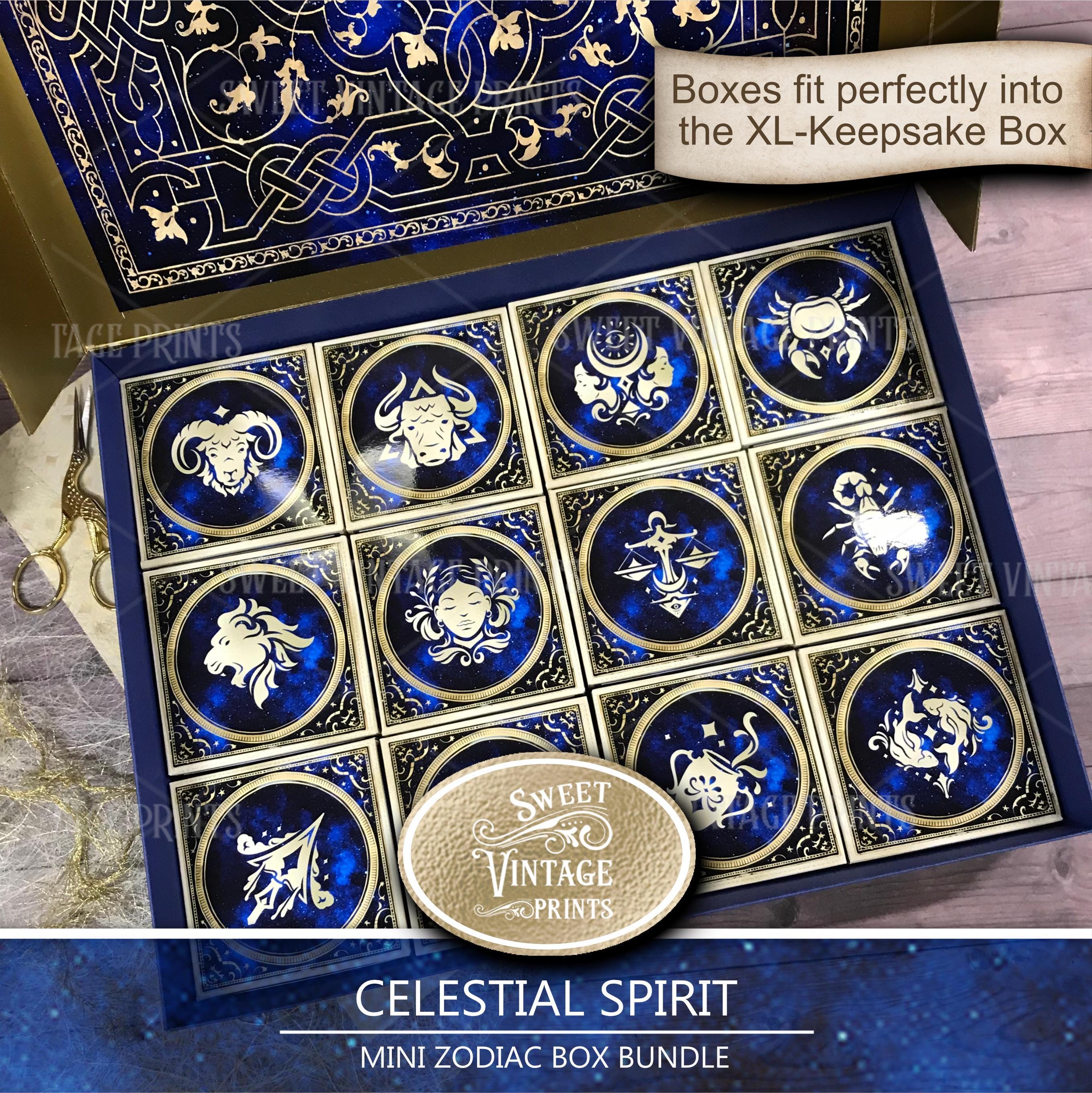 Celestial Spirit Mini Zodiac Boxes | Astro Sign Gift Box Printable ...