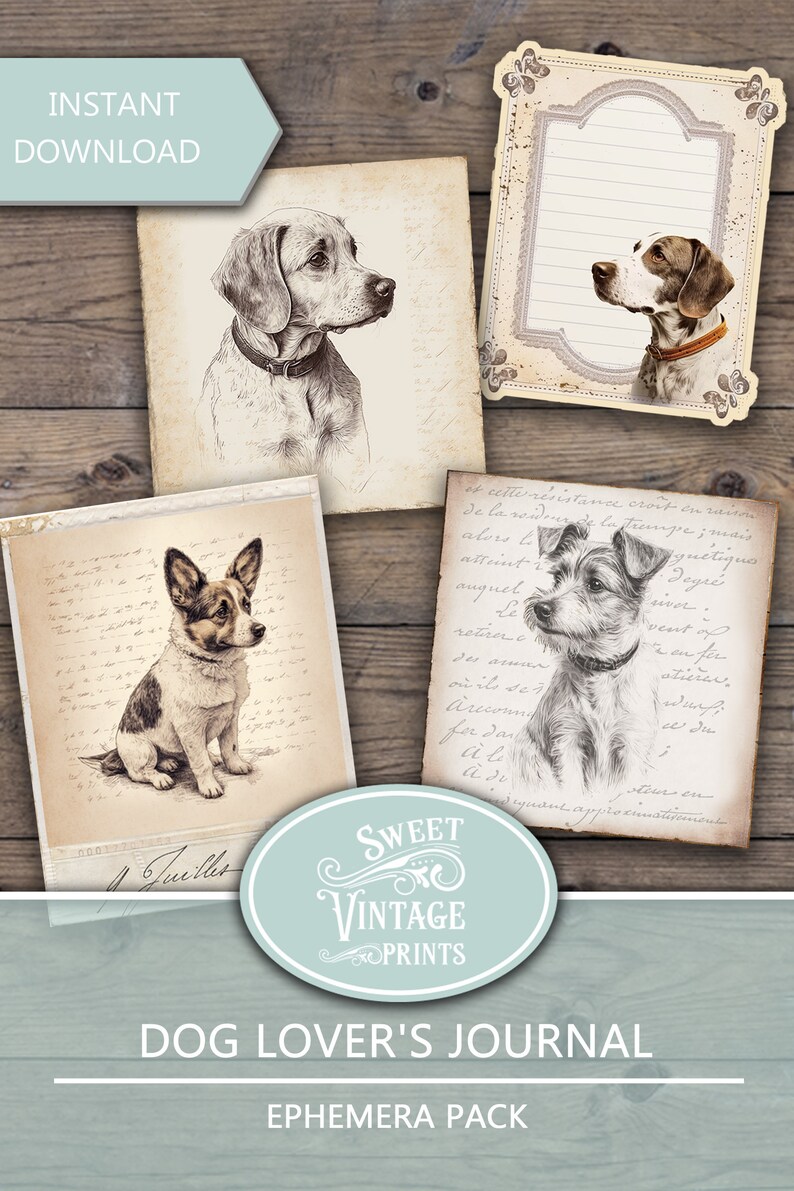 The Dog Lover's Junk Journal BUNDLE Dog Junk Journal Kit - Etsy