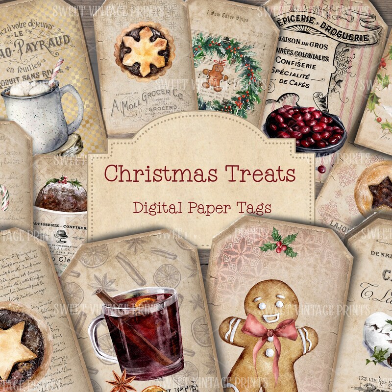 Christmas Treat Tags - Etsy