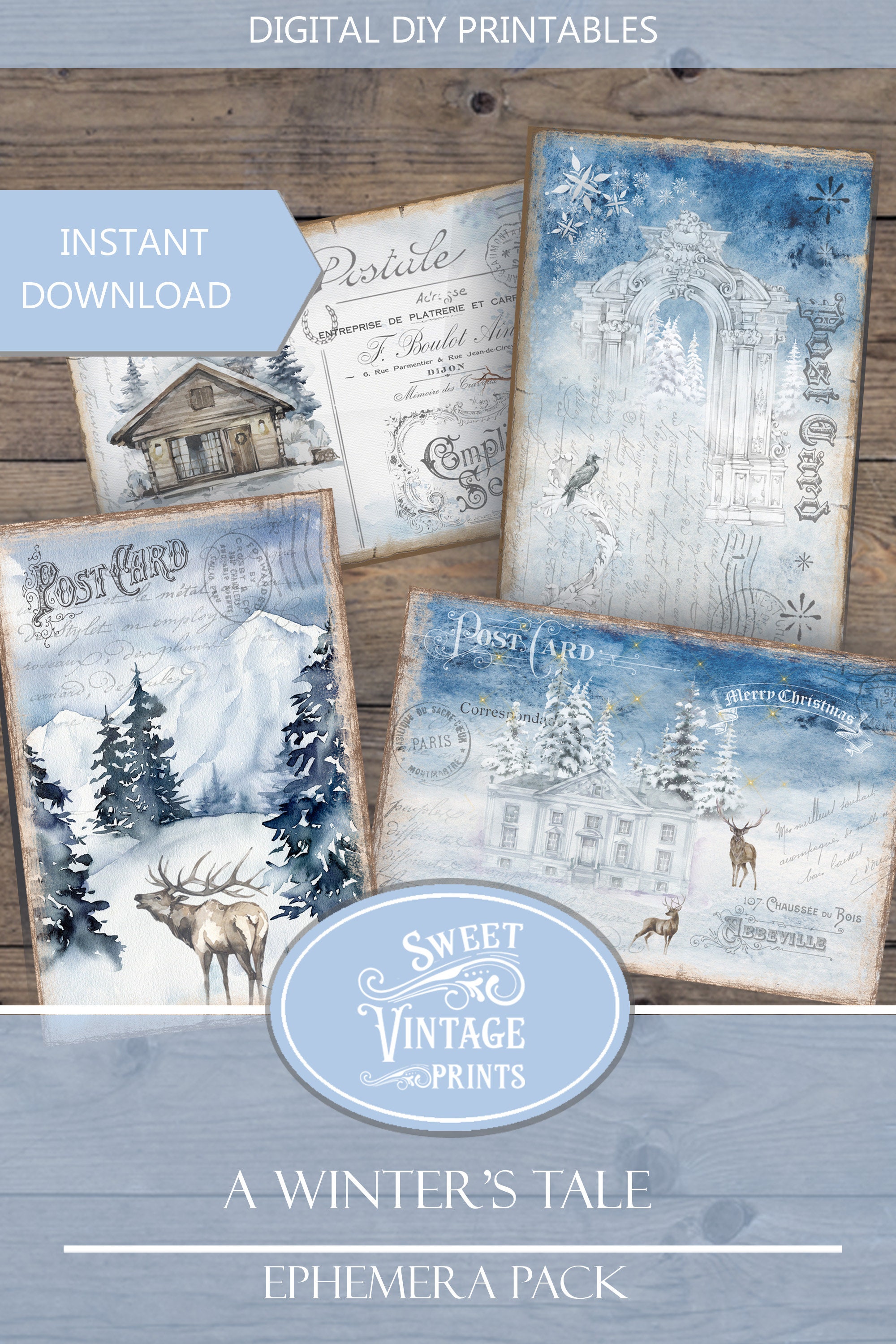 A Winter's Tale Junk Journal BUNDLE Winter Junk Journal - Etsy