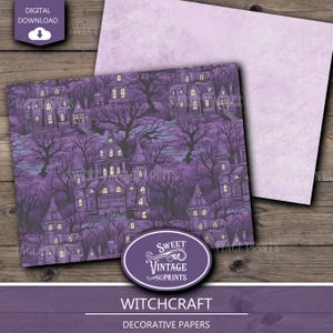 Witch Digital Paper Pack | Witchcraft Junk Journal | Halloween ...