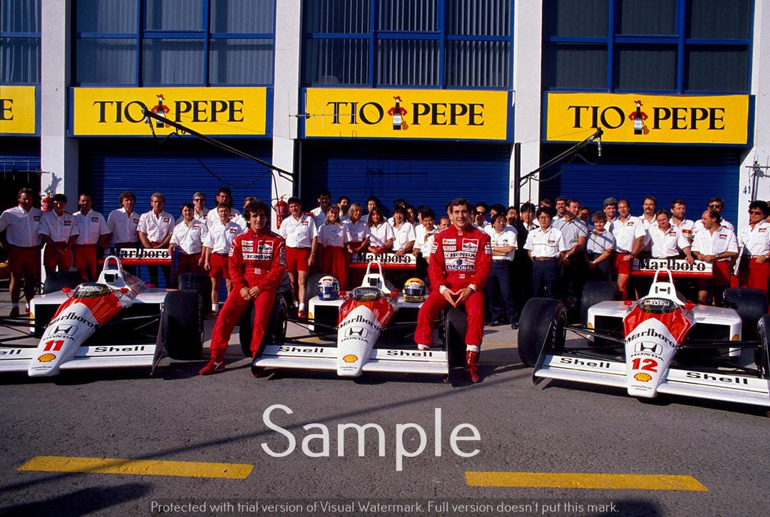 Ayrton Senna Team Mclaren Photograph - Etsy