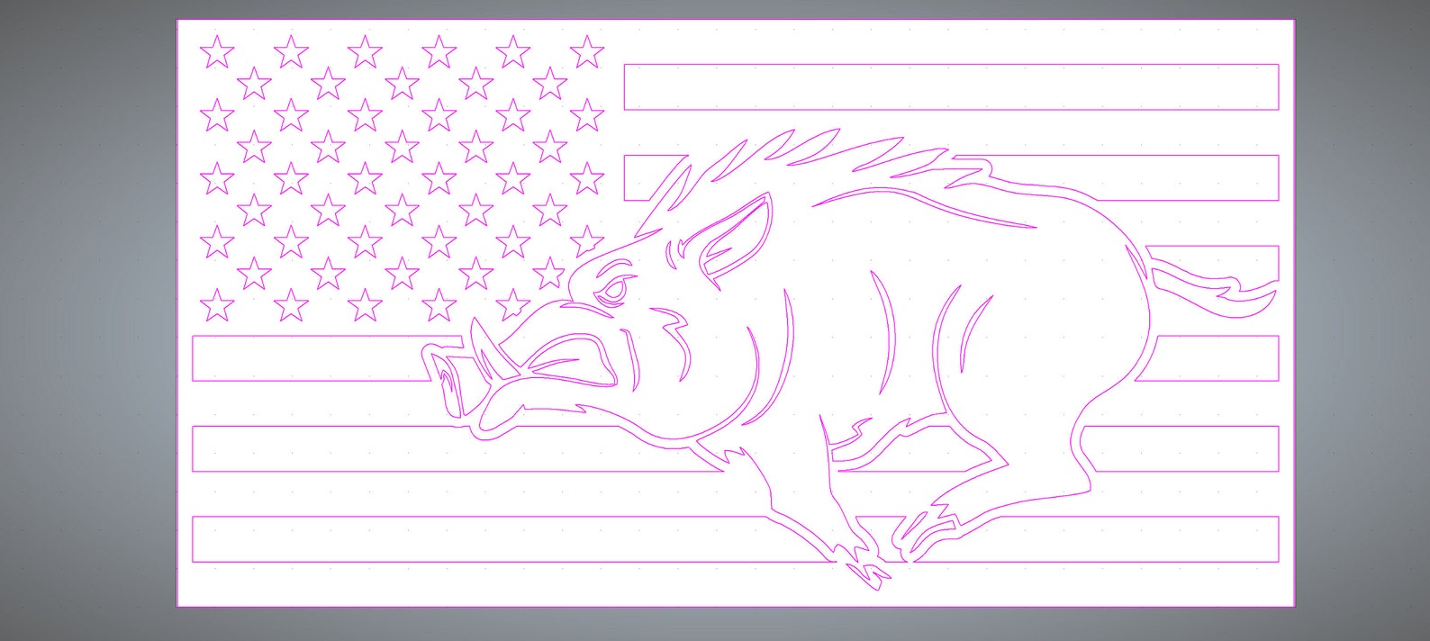 Boar American Flag SVG - Etsy
