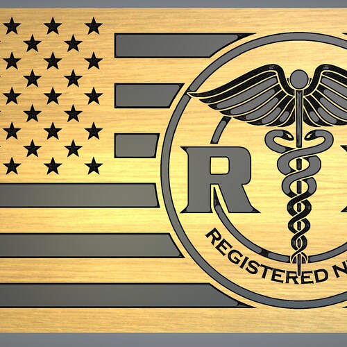 Registered Nurse Flag SVG - Etsy