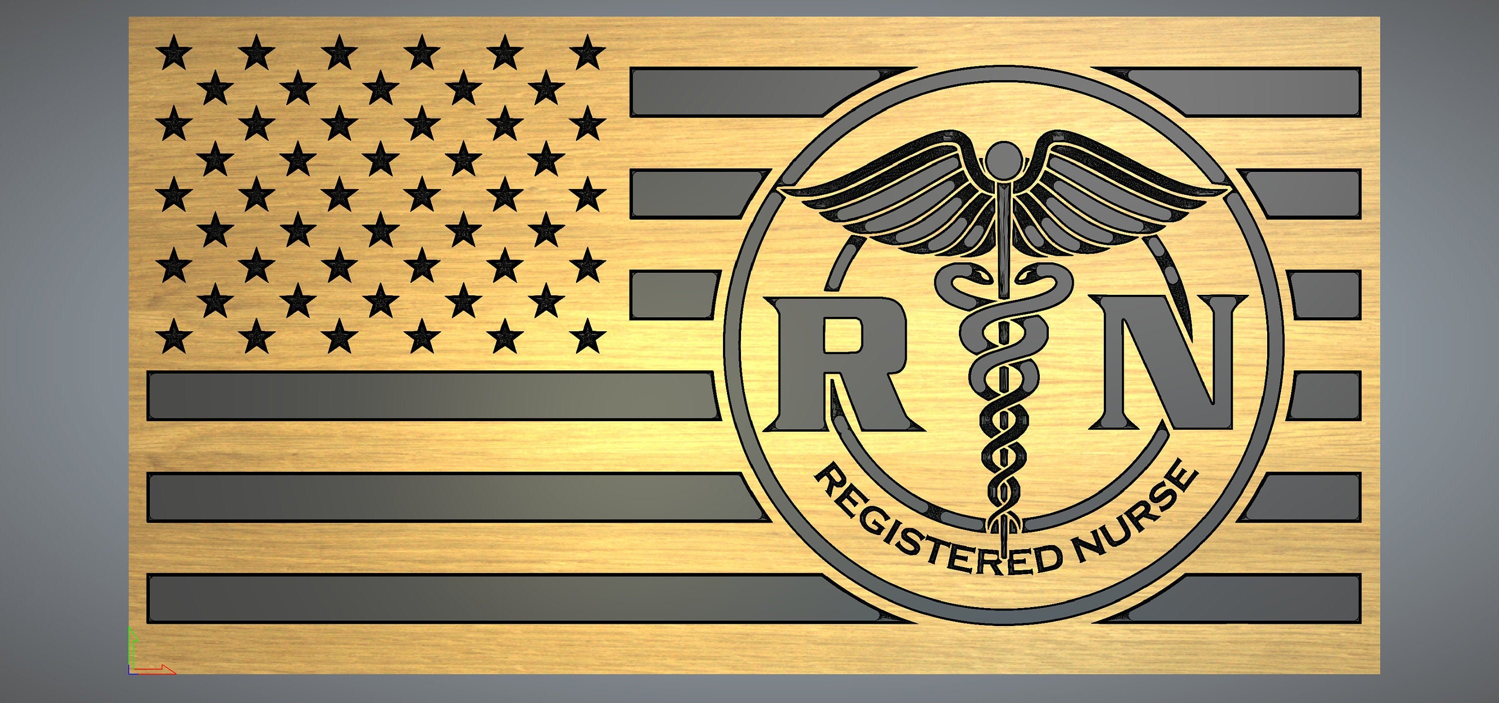 Registered Nurse Flag SVG - Etsy