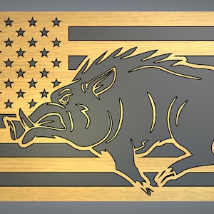Boar American Flag SVG - Etsy
