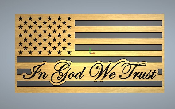 In God We Trust Flag SVG - Etsy
