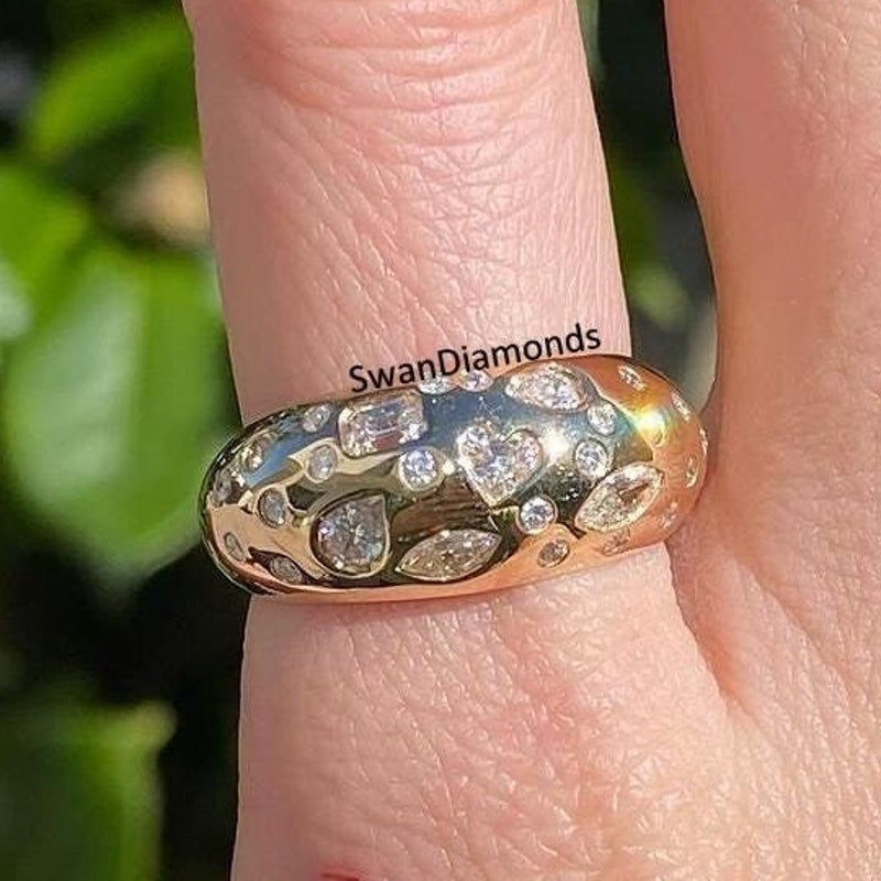 Flush Set Ring - Etsy