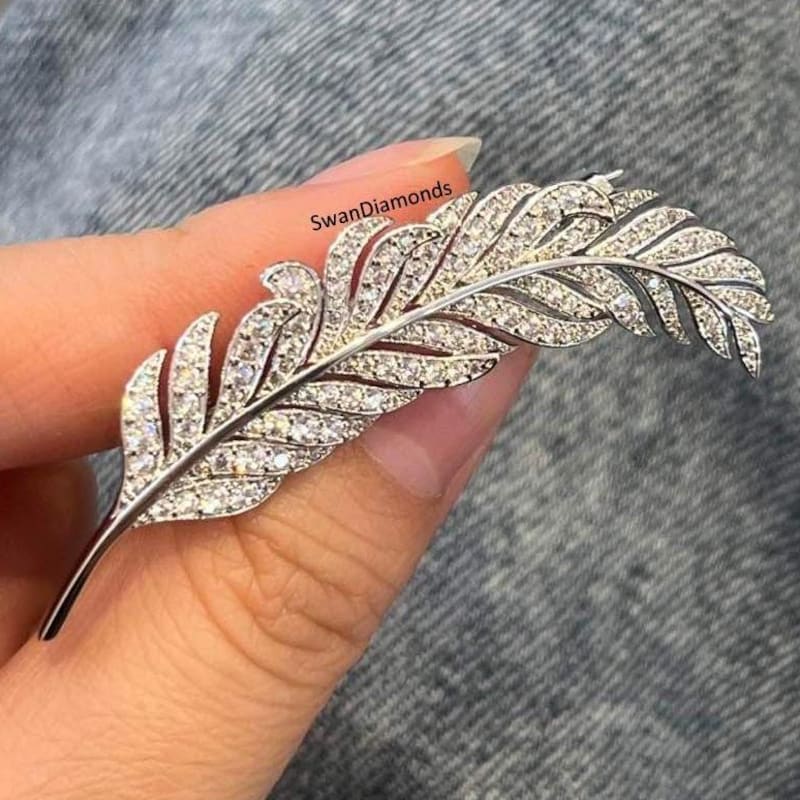 Solid Platinum Brooch - Etsy
