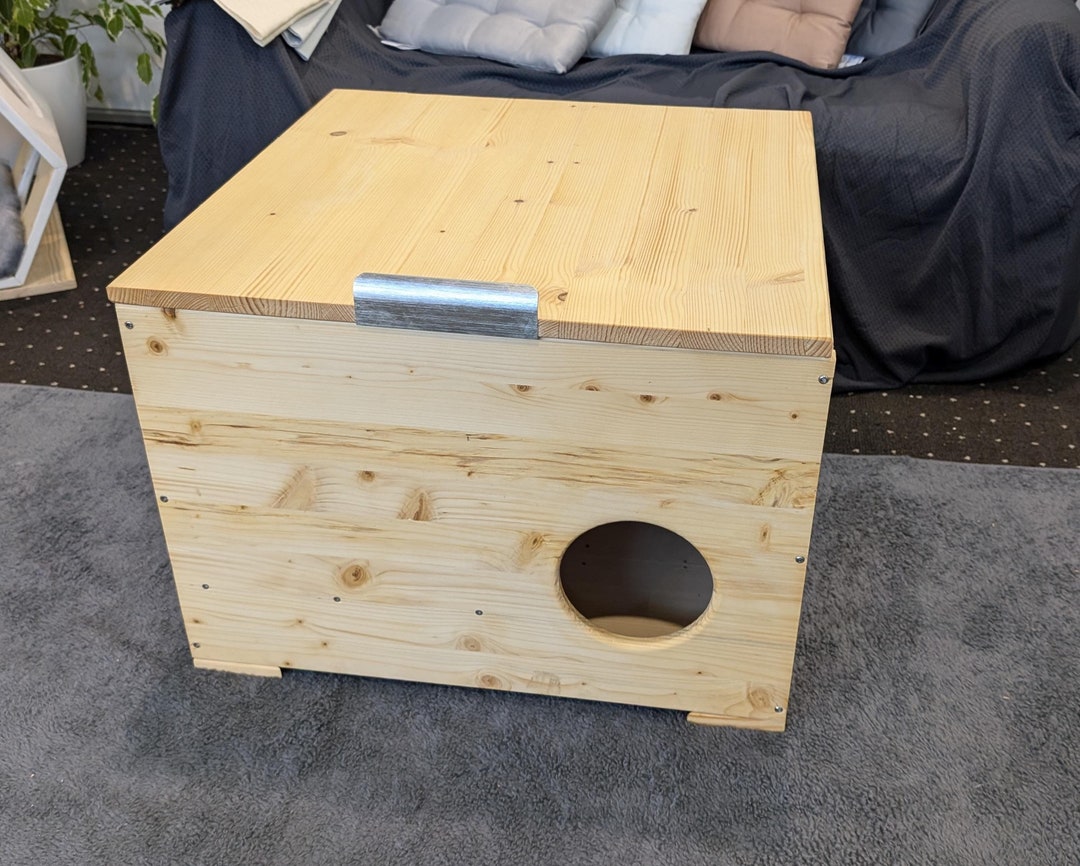 Handmade Whelping Box, Sleeping Cave for Cats or Small Dogs Made of ...