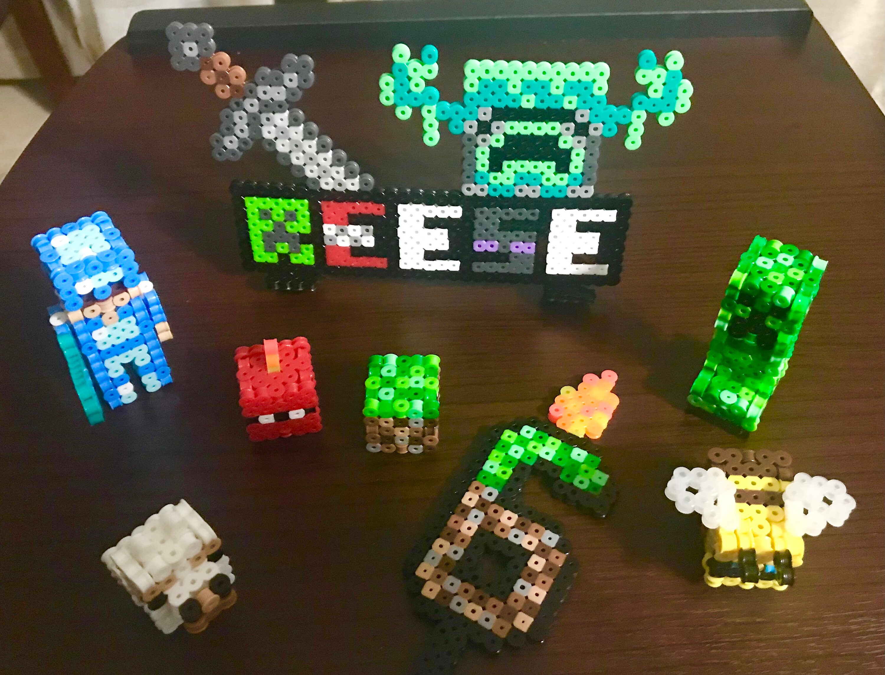 2D 3D the Warden Minecraft Character Cake Topper Decoration Kids Room ...