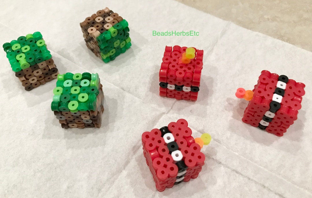 6 Pc 3D Mini TNT Mine Craft Inspired Birthday Party Favors Cake Toppers ...