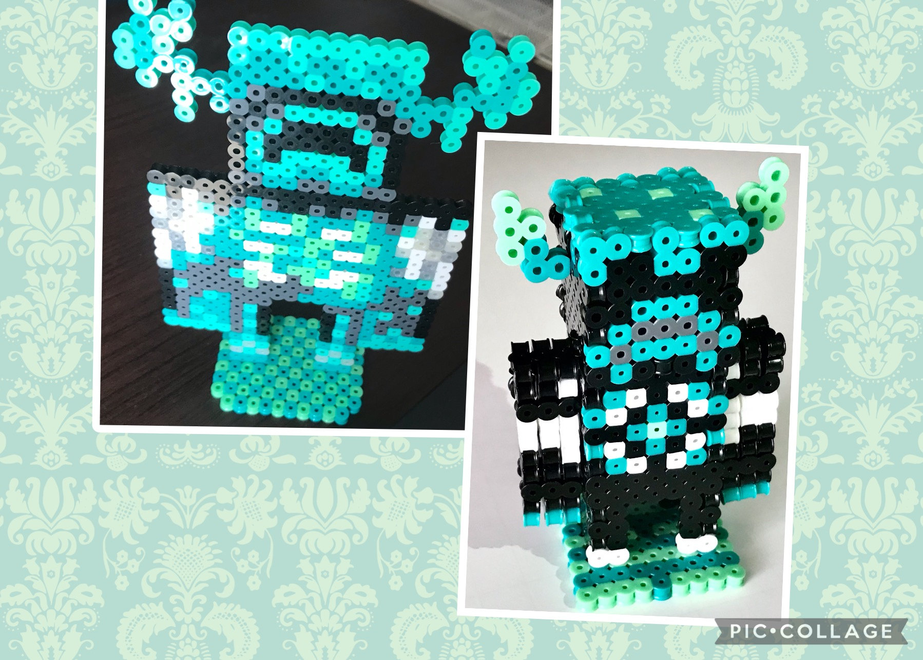 2D 3D the Warden Minecraft Character Cake Topper Decoration Kids Room ...