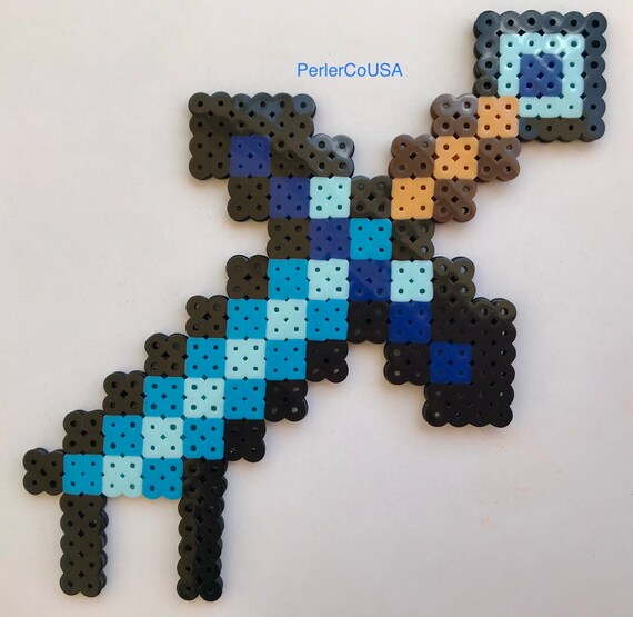 Mine Craft Inspired Half Sword Birthday Cake Topper Decoration - Etsy