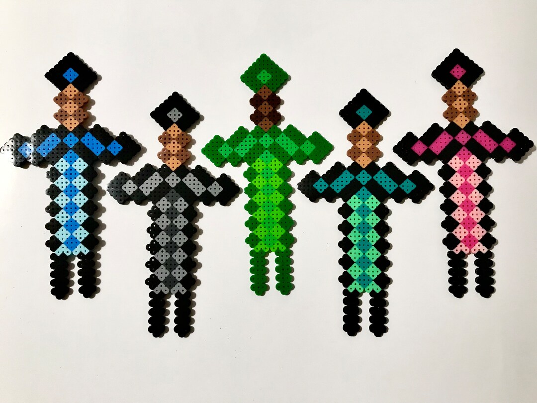 Minecraft Inspired Sword Cake Topper Diamond Blue Gray Pink Teal ...