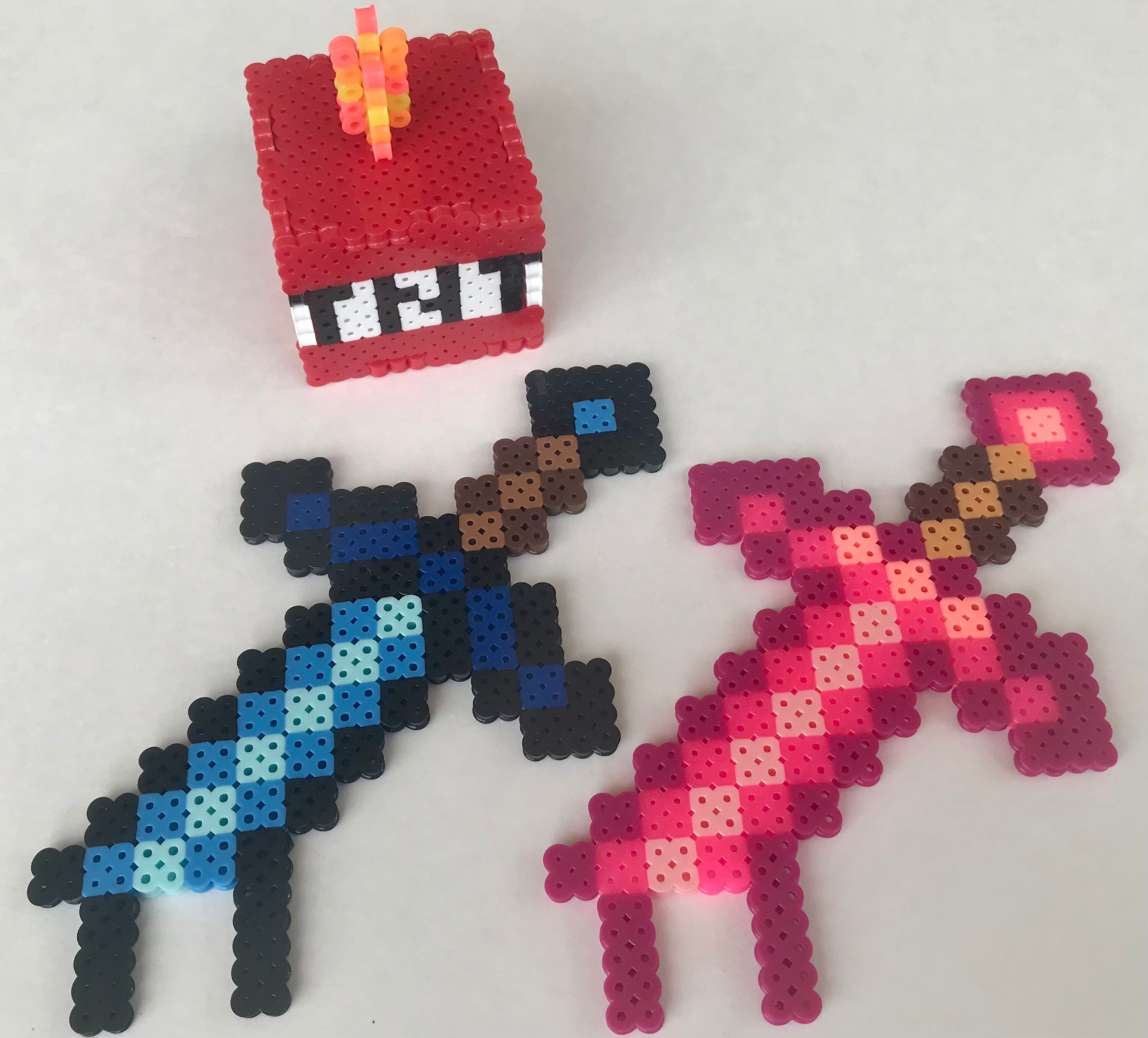 Minecraft Cake Pixel Art 3d