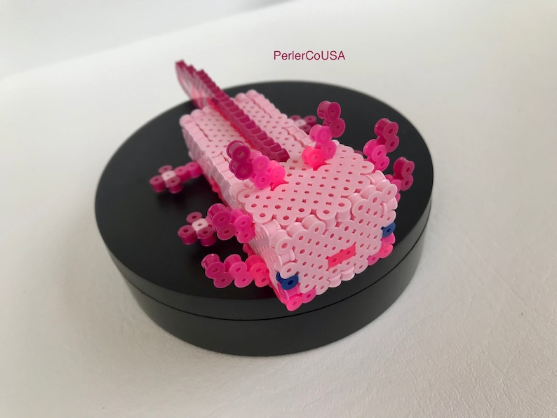 Minecraft Axolotl 3D Puzzles Figurines Happy Birthday Cake | Etsy Canada