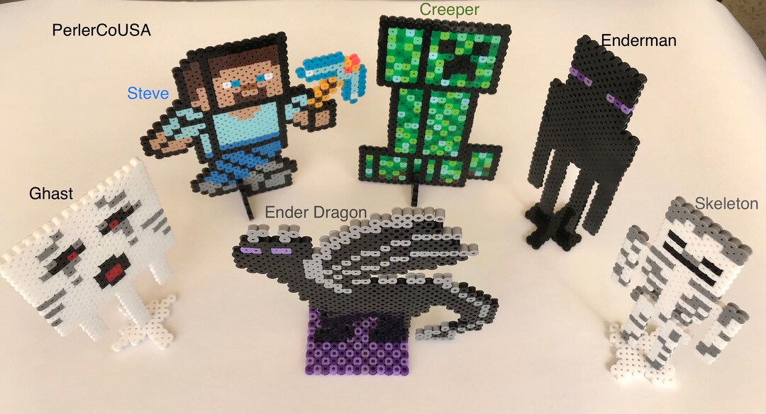 Mine Craft Inspired Birthday Cake Toppers Cupcake Desk Decors Fan ...
