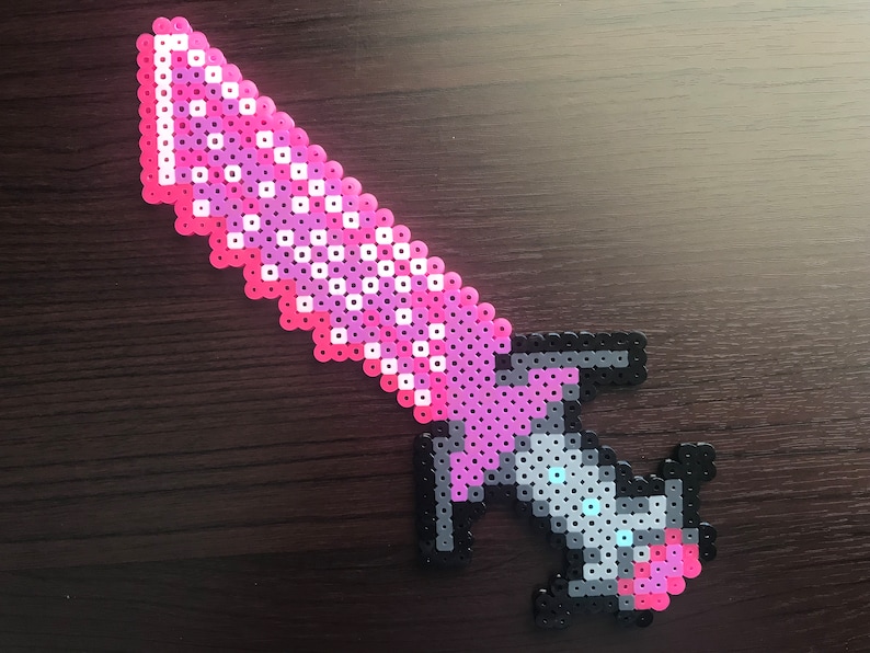 Perler Bead Keytana Sword Cake Topper, Custom Colors - Etsy