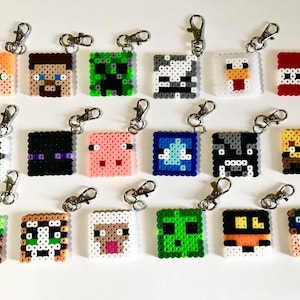 Minecraft Party Favors Swivel Snap Hooks Keychains Lanyard Clips Kids ...