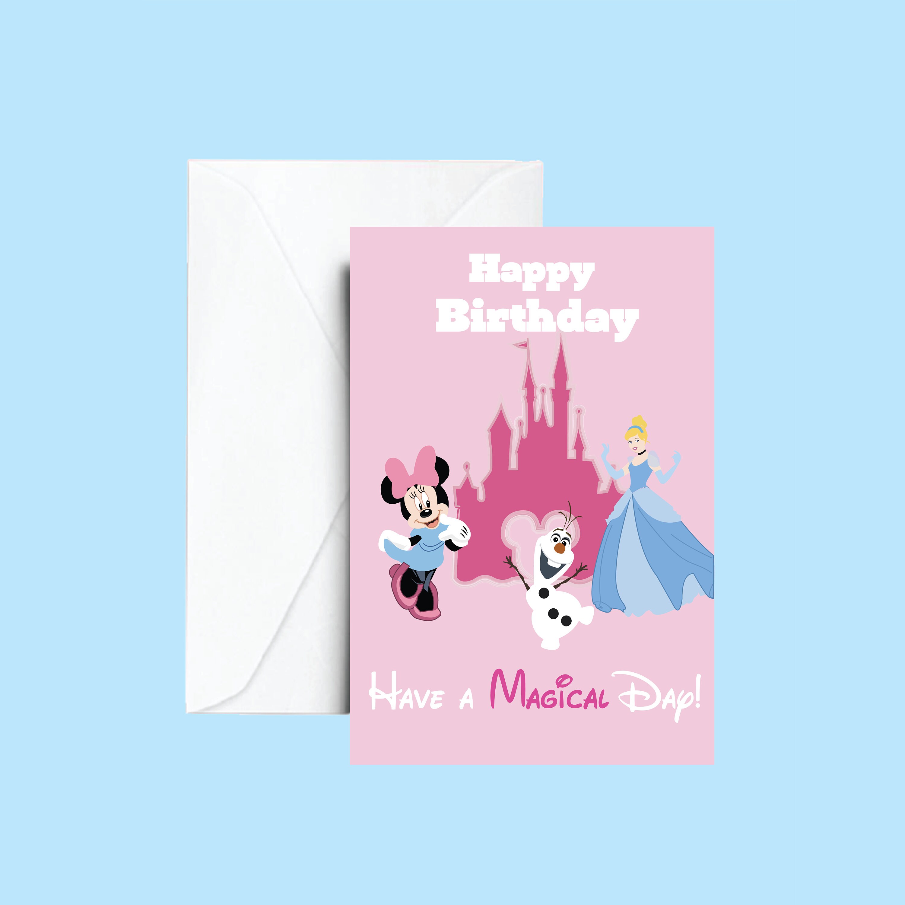 Disney Inspired Birthday Cards - Etsy
