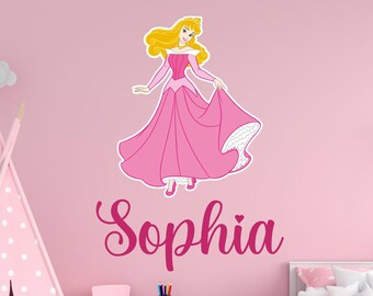 Aurora Name Sticker - Etsy