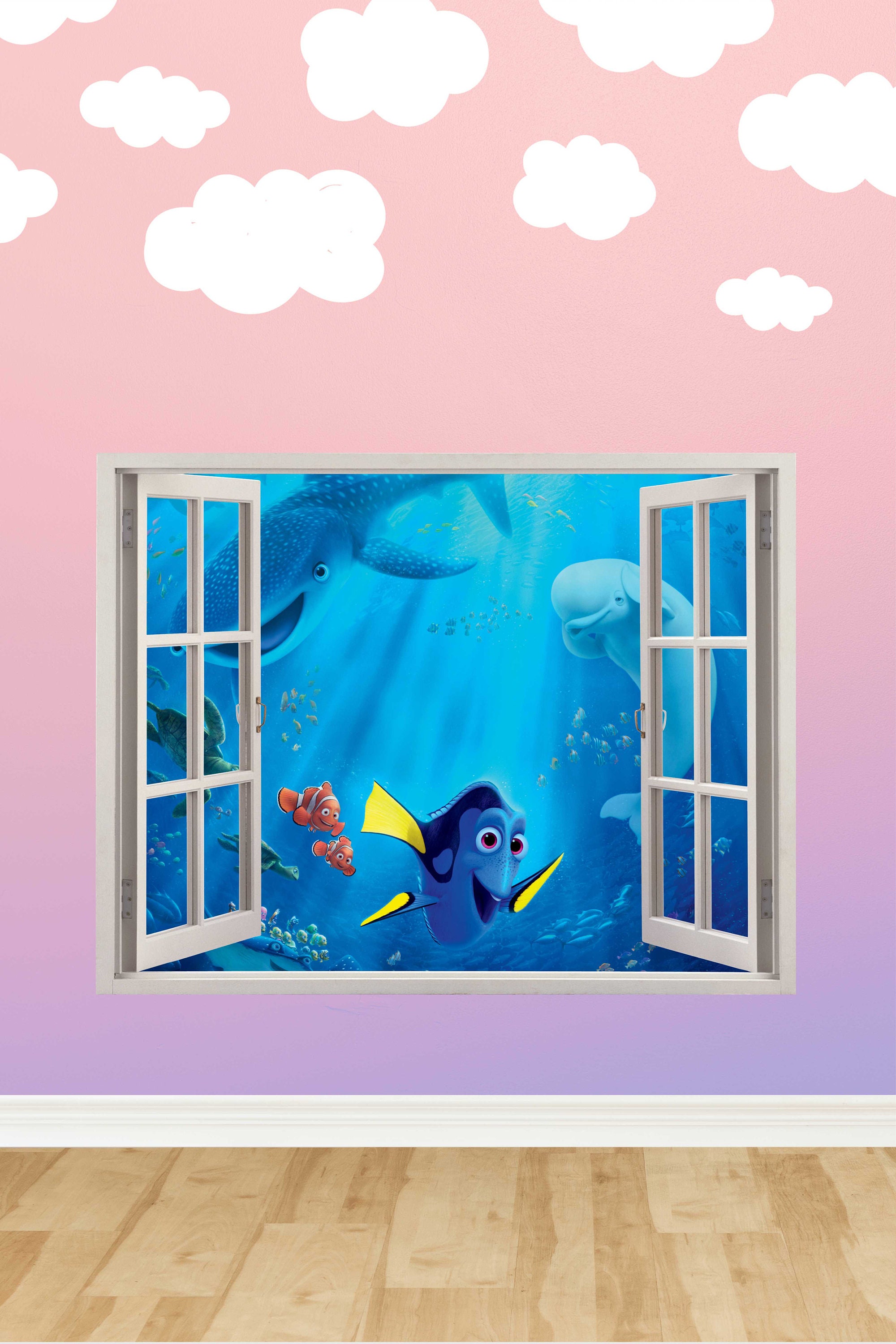 Finding Nemo 3D Wallpaper Decal Movie Disneywindow View - Etsy UK