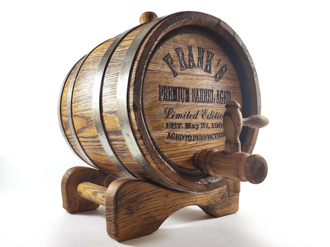 Personalised Whiskey Barrel Wooden Wine Barrel Gift Wedding Whiskey Oak ...