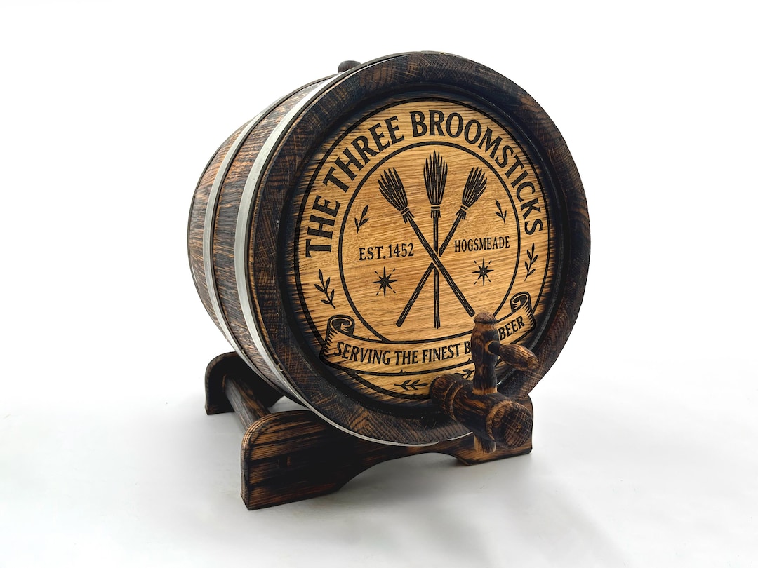 Wizardly School Whiskey Barrel the Three Broomsticks Sign Custom HP ...