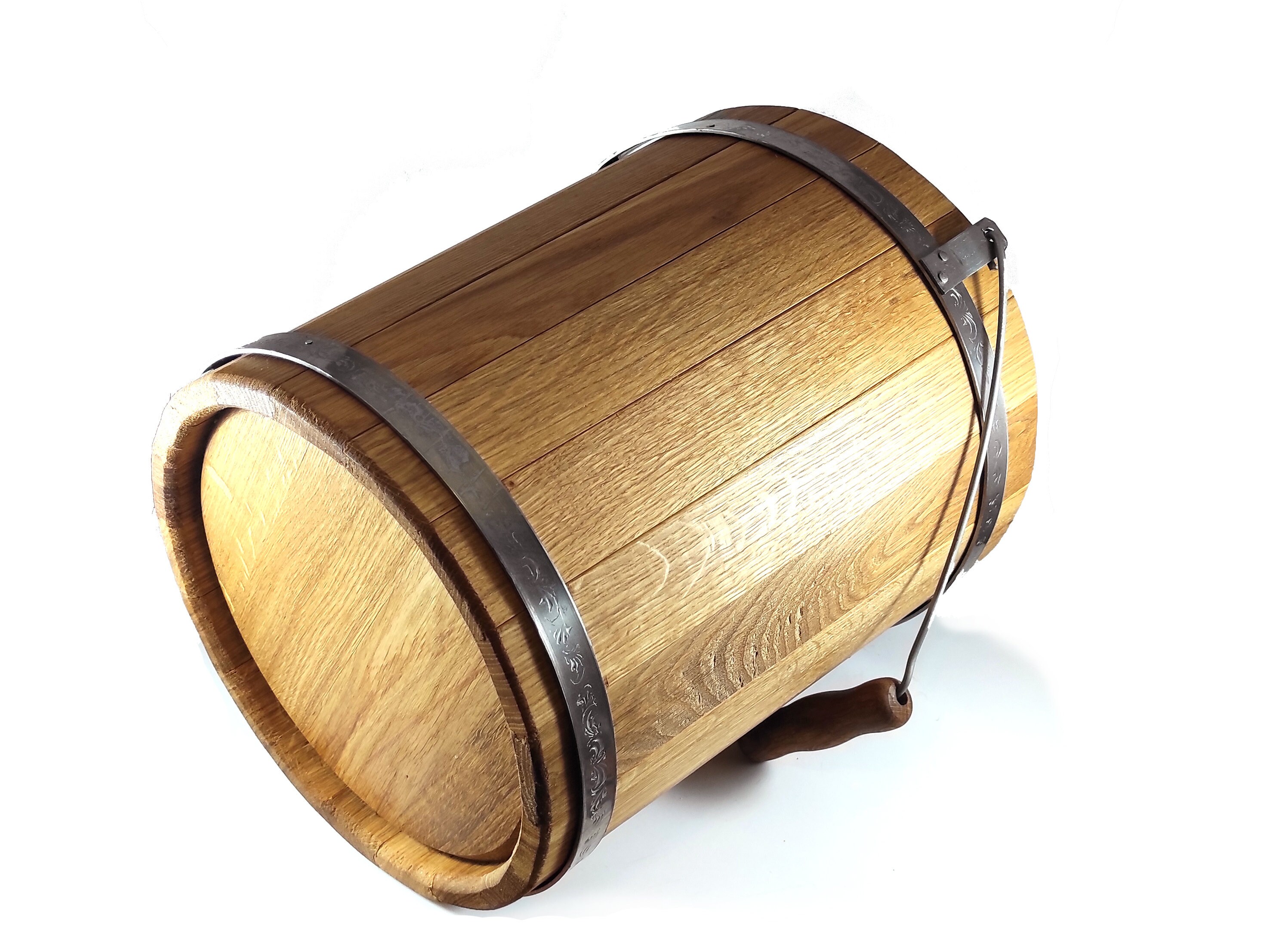 Wooden Solid Oak Bucket 15L Bath Crafting Supplies Handmade - Etsy