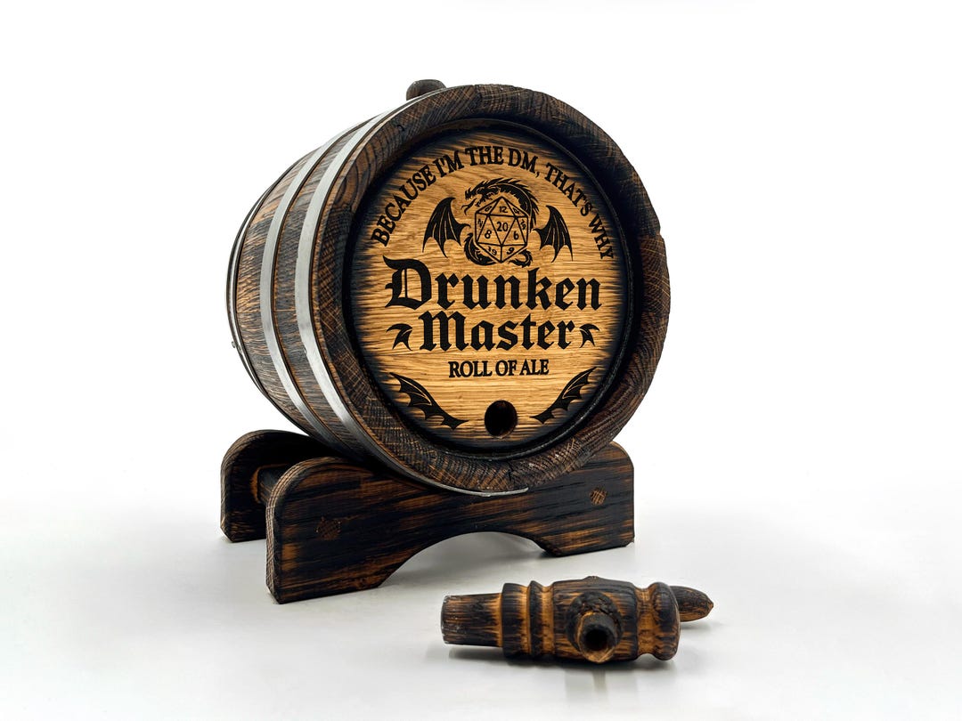 Dungeon Master Barrel Personalized Dnd Whiskey Barrel Wedding Gift ...