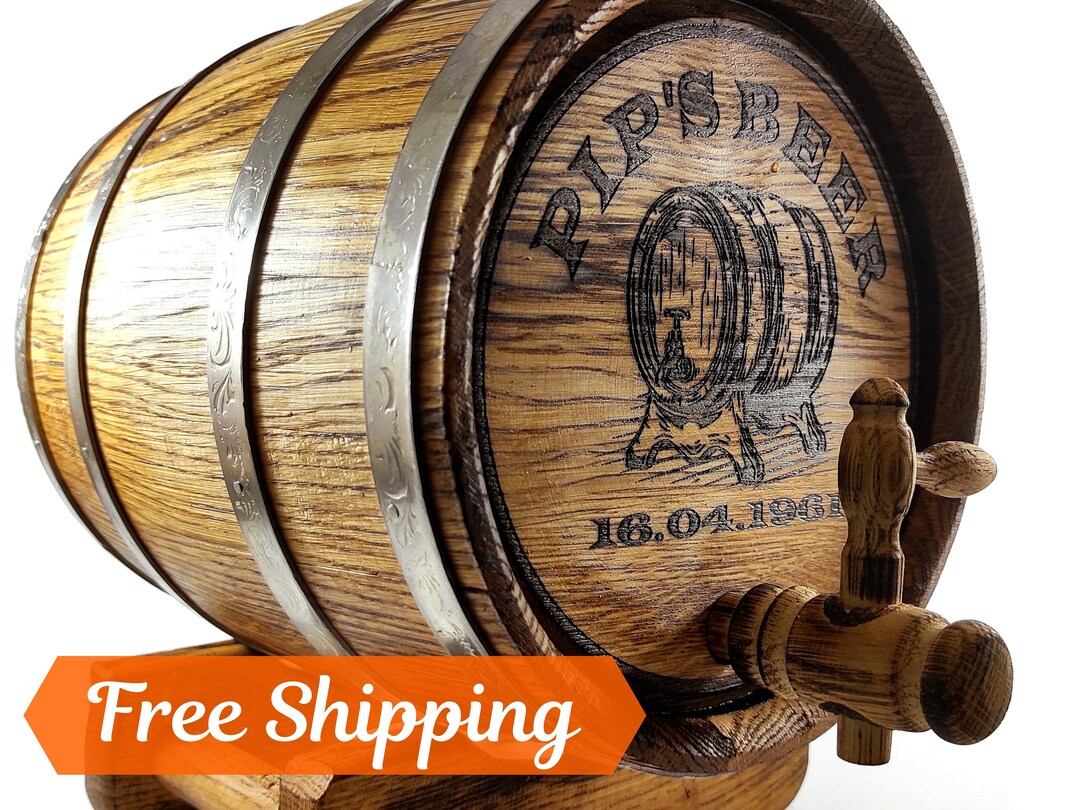 Engraved Whiskey Barrel Oak Keg Personalized Groomsmen Gift Wedding ...