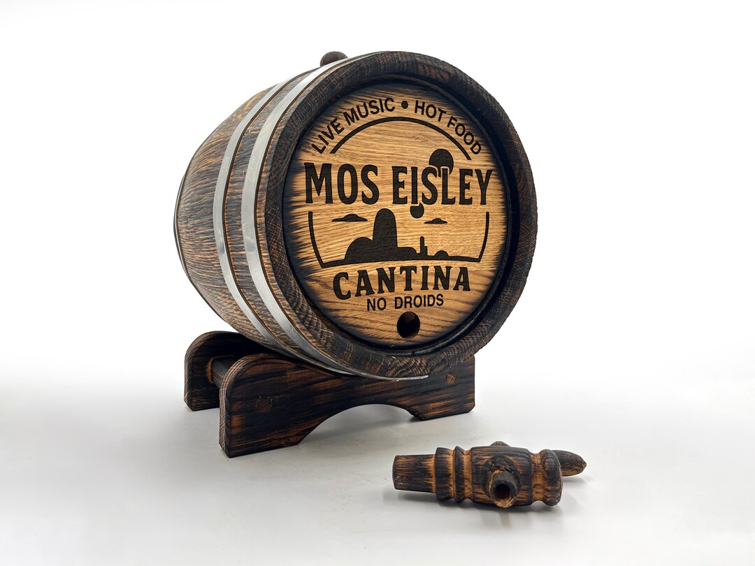 Mos Eisley Custom Barrel Star Wars Whiskey Bar Decor Christmas ...