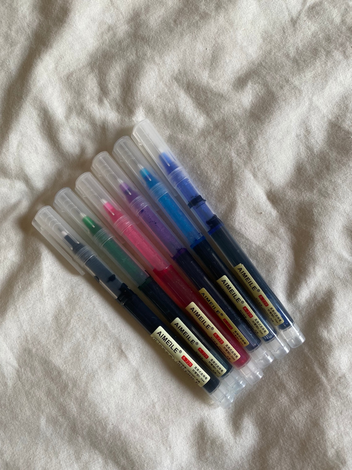 0.5mm Needle Tip Pens - MUJI Style - Ink Pens - Liquid Gel Pen ...