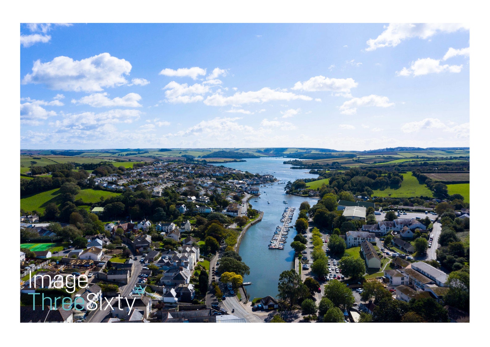 Kingsbridge Town. Devon Landscapes Framed Wall Art. Aerial | Etsy