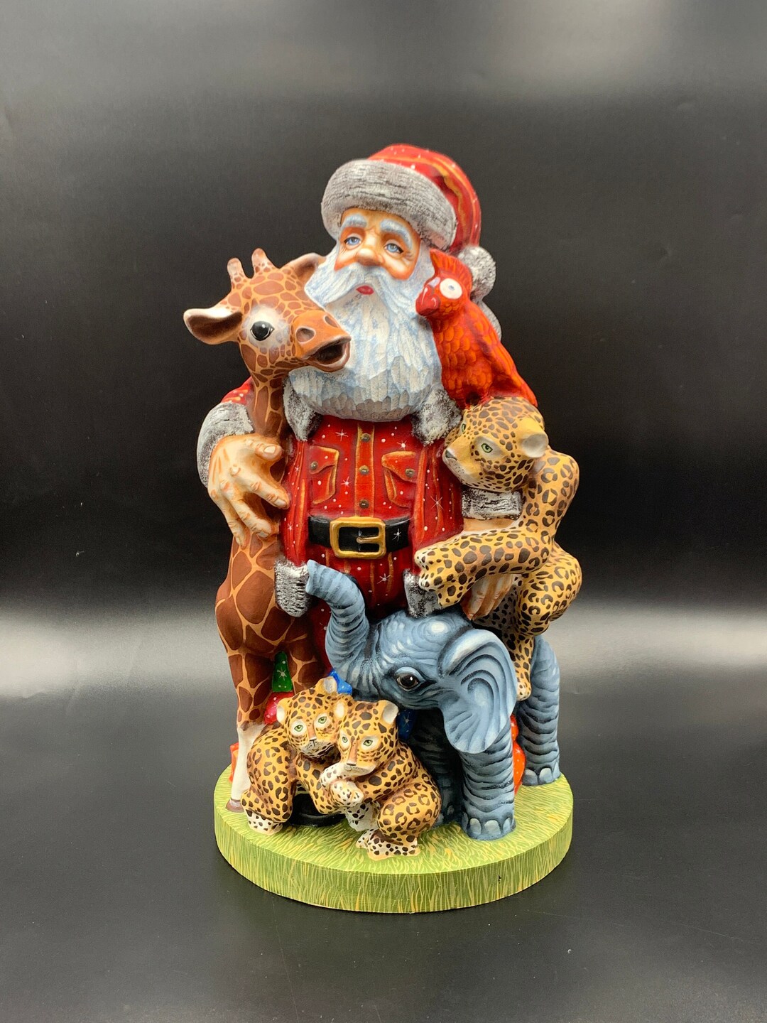 14" Exclusive Wooden Ukrainian Carved Santa Claus / St. Nicolas / Great ...