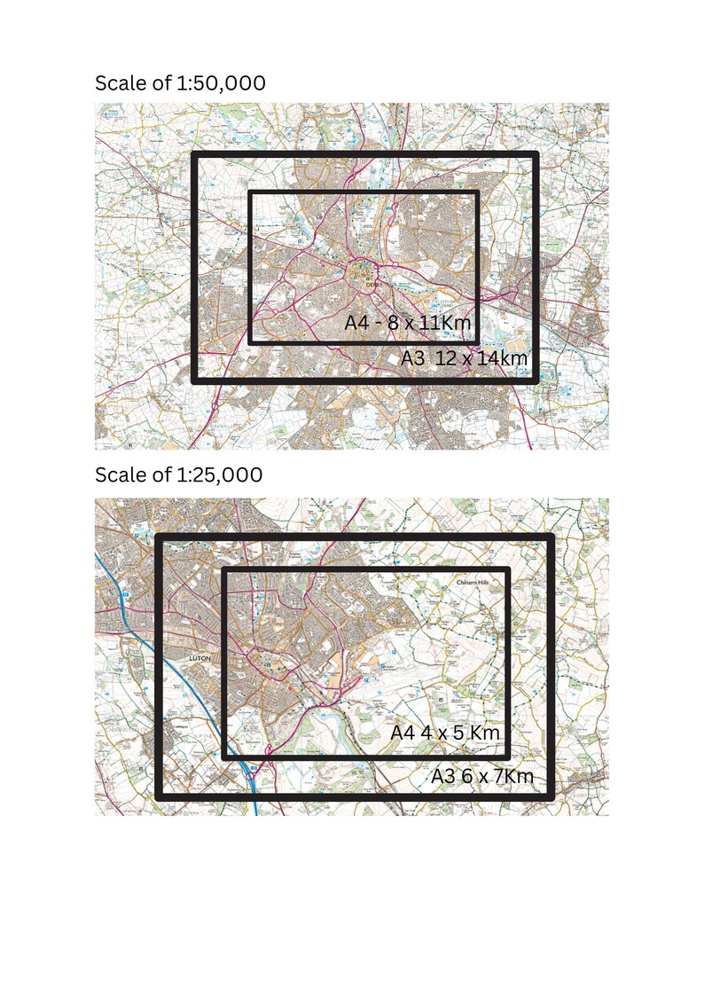 Personalised OS Map, Custom Wall Map, Customised Printed Map, Ordnance ...