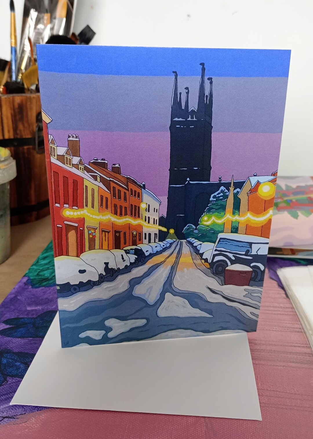 Warwick in Snow Greetings Cards - Etsy